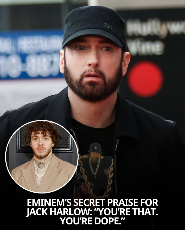 Eminem’s Secret Praise for Jack Harlow: “You’re That. You’re Dope.” - Us