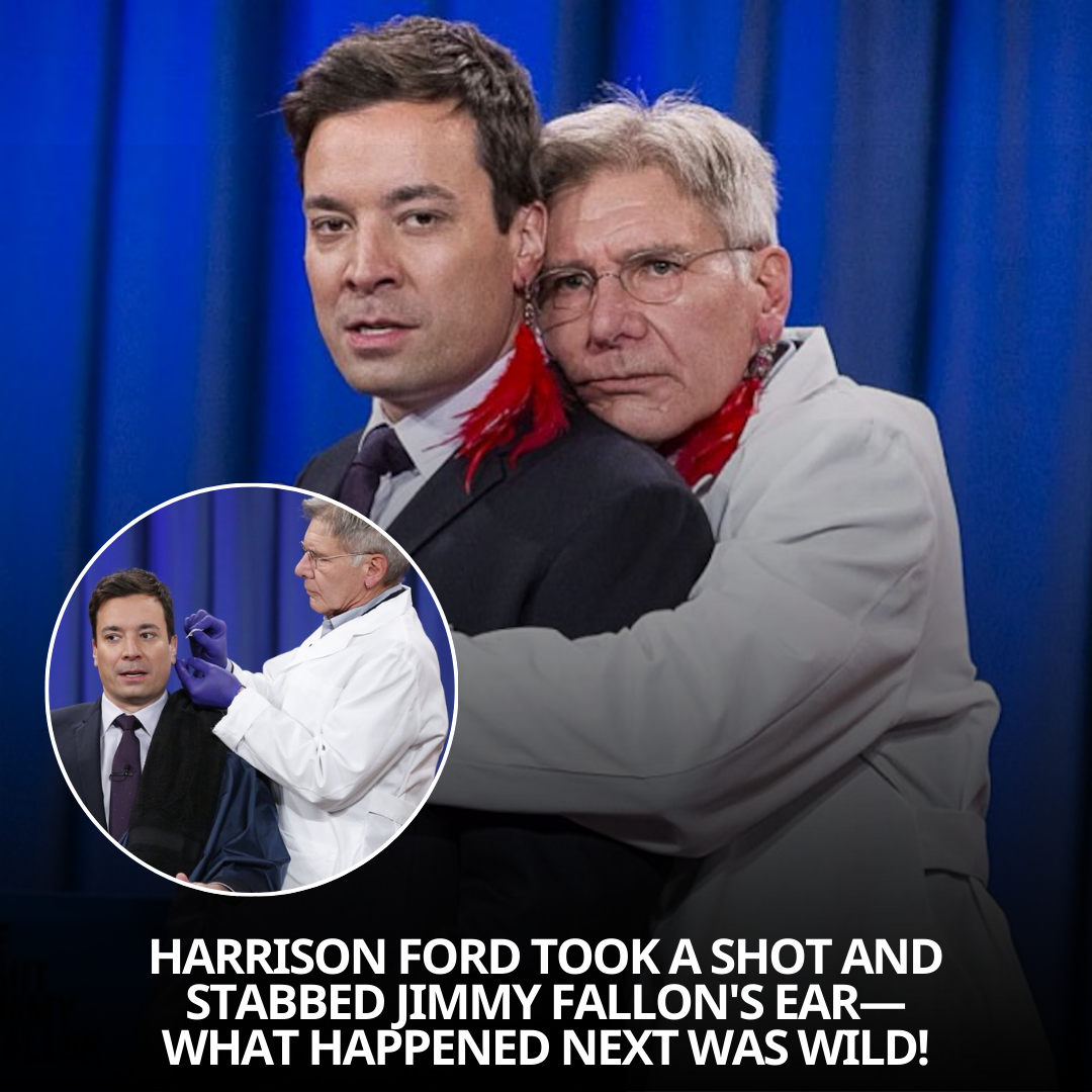 Harrison Ford Took a Shot and Stabbed Jimmy Fallon’s Ear—What Happened ...